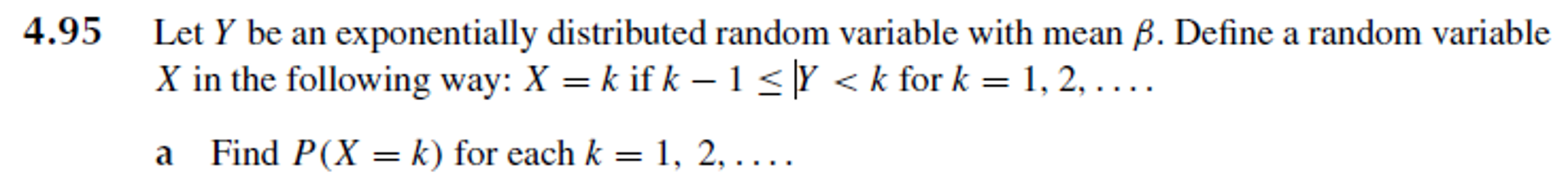 Solved Let Y be an exponentially distributed random variable | Chegg.com