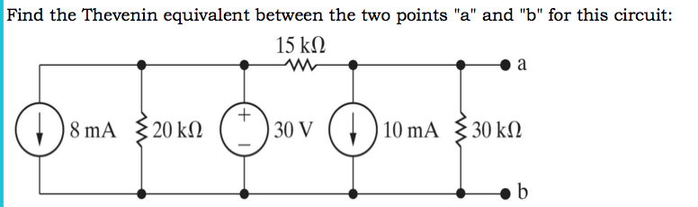 Solved Find the Thevenin equivalent between the two points a | Chegg.com