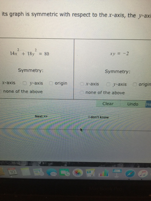 Solved its graph is symmetric with respect to the x-axis, | Chegg.com