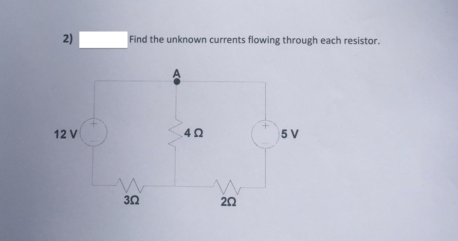 Solved Find the unknown currents flowing through each | Chegg.com