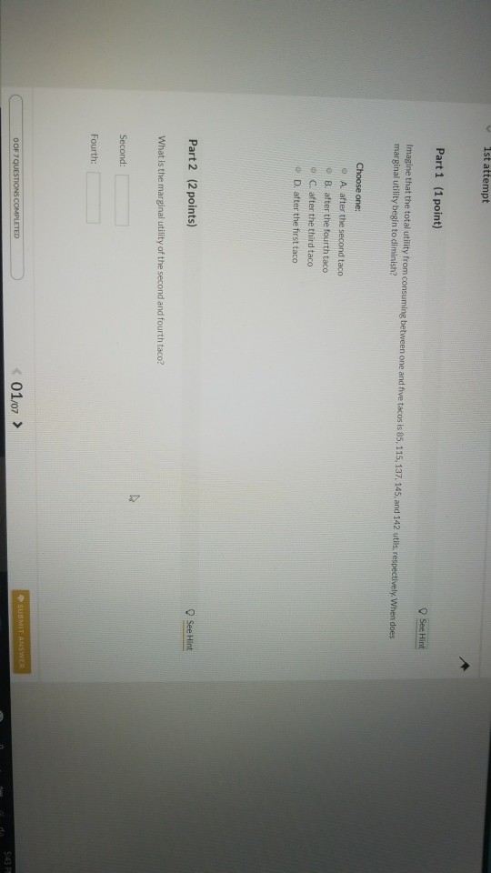 Solved Ist attempt Part 1 (1 point) Imagine that the total | Chegg.com Solved Ist attempt Part 1 (1 point) Imagine that the total | Chegg.com