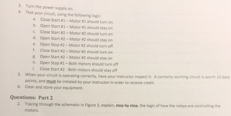Solved Procedure, Part 2 - Sequential Motor Control System | Chegg.com Solved Procedure, Part 2 - Sequential Motor Control System | Chegg.com