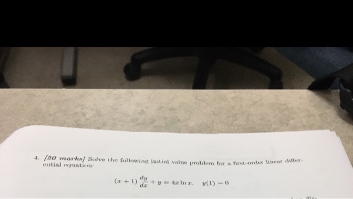Solved Solve the following initial value problem for a | Chegg.com