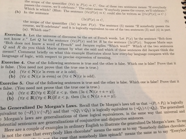 Solved the scope of the quantifier (Vx) is P(x)C. One of | Chegg.com