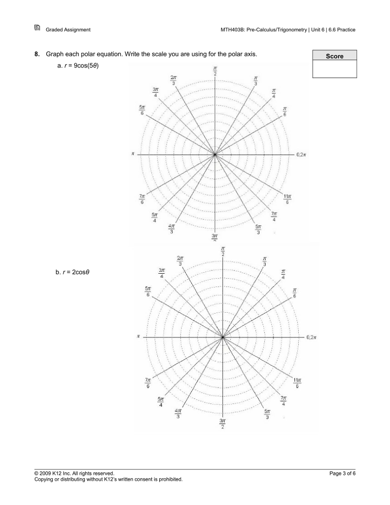 Solved Graded Assignment MTH403B: Pre-Calculus/Trigonometry | Chegg.com