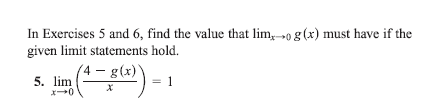 Solved In Exercises 5 and 6, find the value that must have | Chegg.com