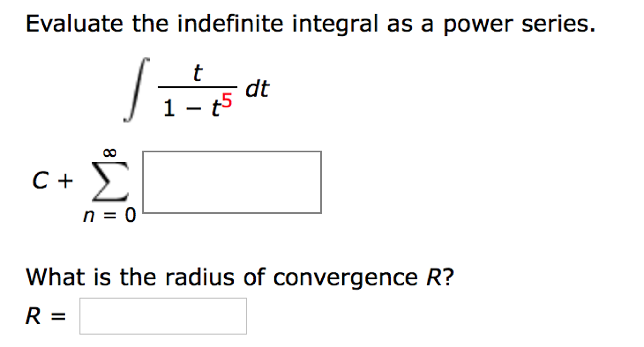 Solved Evaluate the indefinite integral as a power series. | Chegg.com