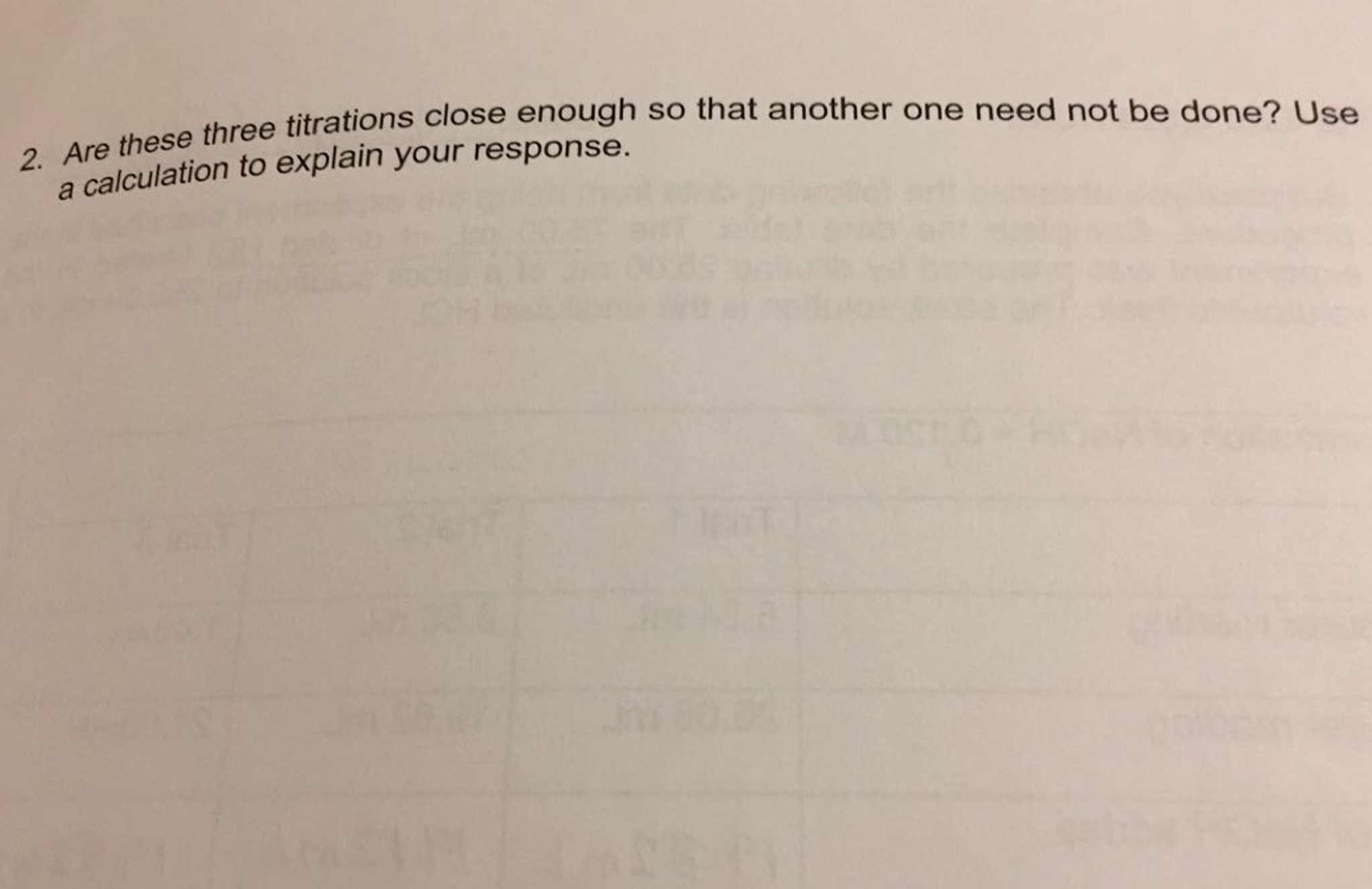 Solved Suppose you obtained the following data from doing | Chegg.com