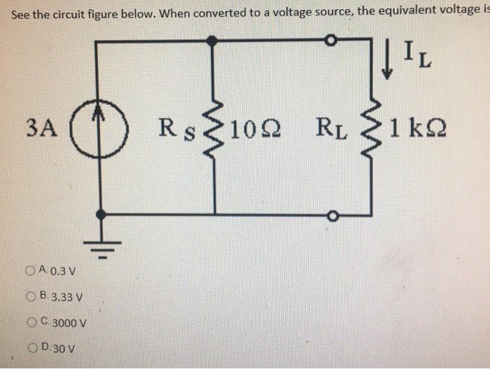 Solved See the circuit figure below. When converted to a | Chegg.com