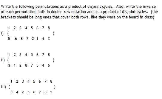 Write the following permutations as a product of | Chegg.com