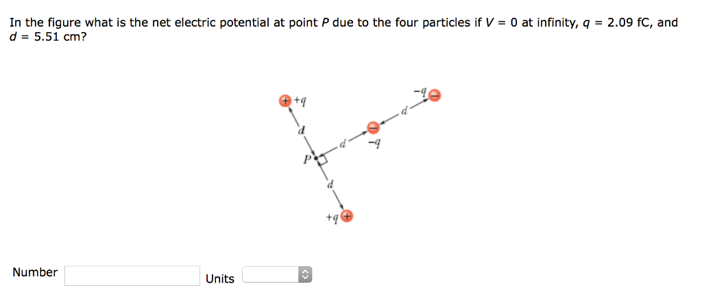 Solved In the figure what is the net electric potential at | Chegg.com