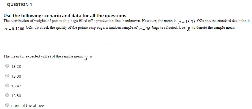 Solved QUESTION 1 Use the following scenario and data for | Chegg.com