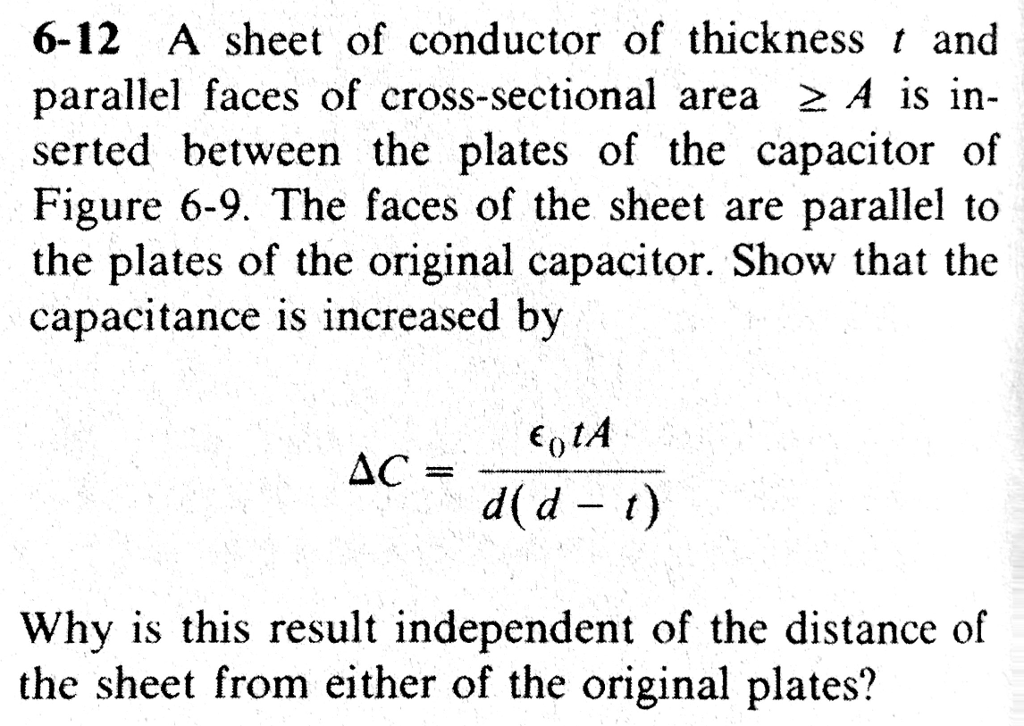 Solved Increase parallel plate capacitor Inductance | Chegg.com