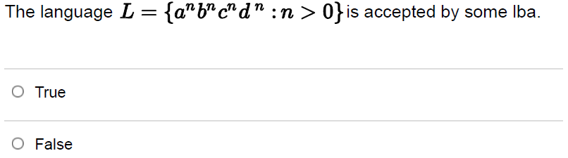 Solved The language L = {a^n b^n c^n d^n: n > 0} is accepted | Chegg.com