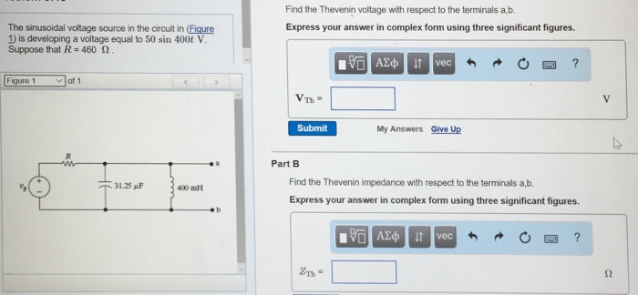 Solved The sinusoidal voltage source in the circuit in | Chegg.com