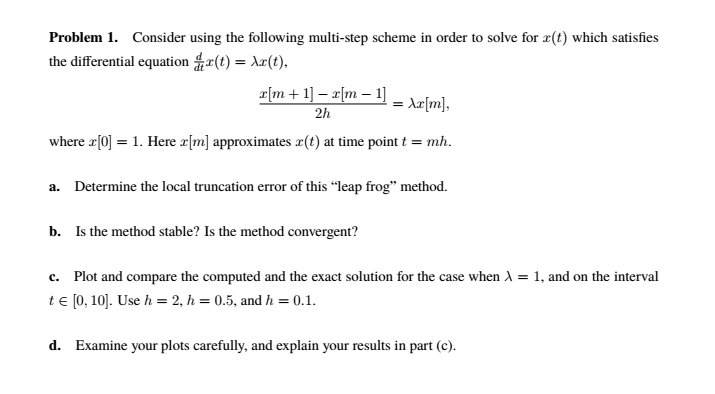 Consider using the following multi-step scheme in | Chegg.com