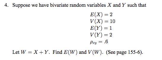 Solved Suppose We Have Bivariate Random Variable X And Y