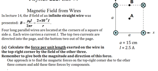 Solved In lecture 14, the B field of an infinite straight | Chegg.com
