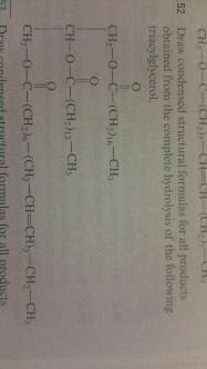 Solved Draw condensed structural formulas for all products | Chegg.com
