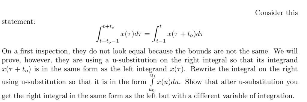 Solved Consider this statement t+to et t+to-1 t-1 On a first | Chegg.com