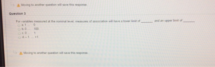 Solved For variable measured at the nominal level, measures | Chegg.com