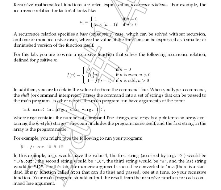 Solved Recursive Mathematical Functions Are Often Expressed 