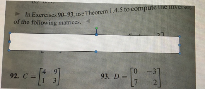 Solved In Exercises 90-93. use Theorem 1.4.5 to compute the | Chegg.com
