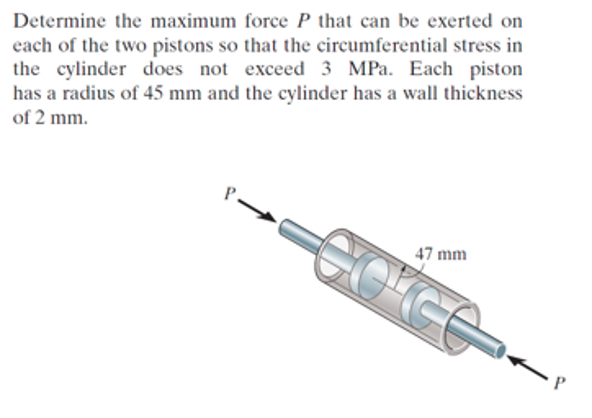 Solved Determine the maximum force P that can he exerted on | Chegg.com