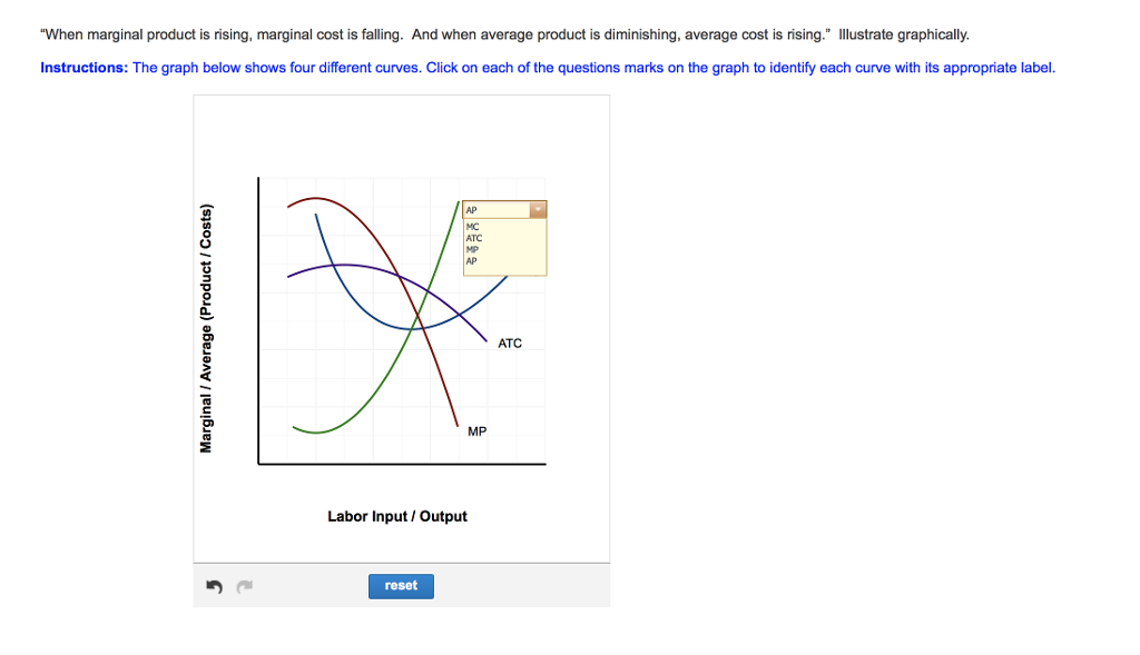 Solved When marginal product is rising, marginal cost is | Chegg.com
