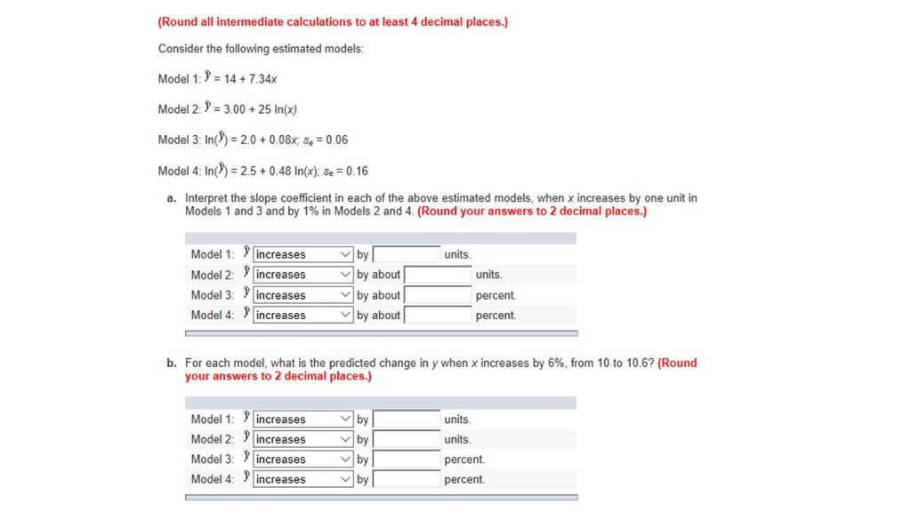 Solved (Round all intermediate calculations to at least 4 | Chegg.com