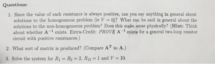 Solved The solution to systems of algebraic equations is | Chegg.com