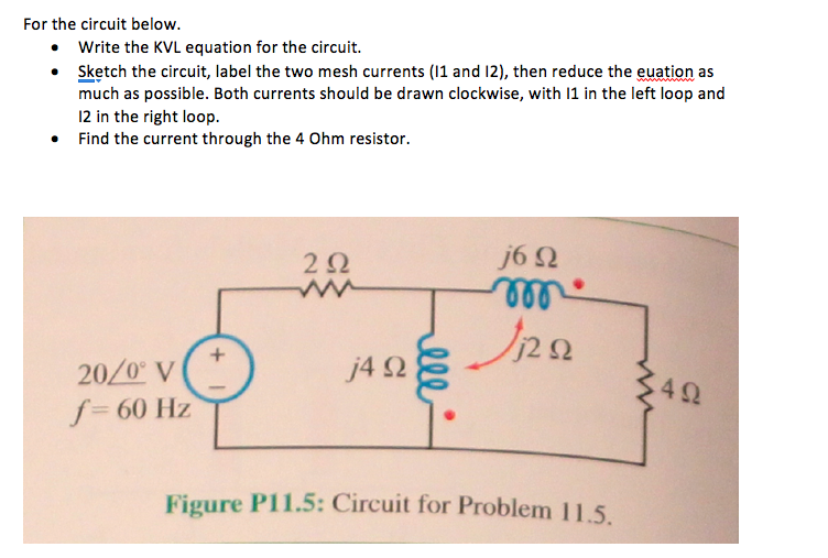 Solved For the circuit below. Write the KVL equation for the | Chegg.com
