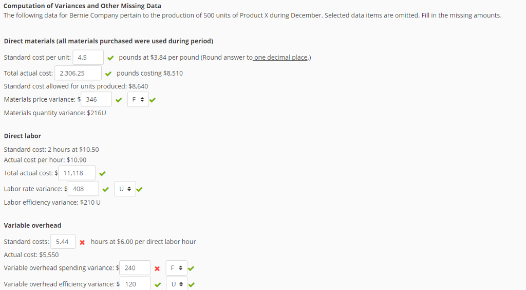Solved Computation of Variances and Other Missing Data The | Chegg.com