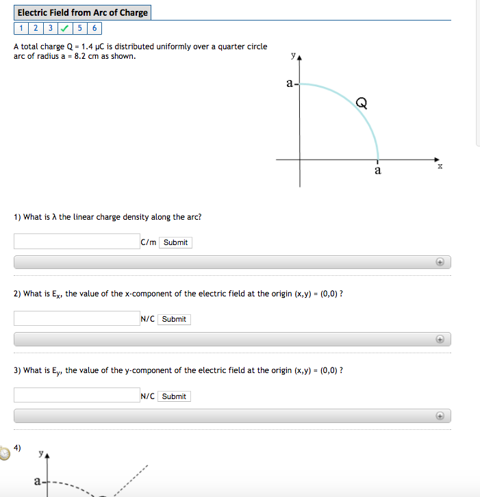 Solved A total charge Q = 1.4 μC is distributed uniformly | Chegg.com