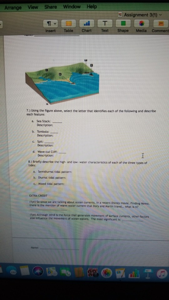 Solved Arrange View Share Window Help g Assignment 3(1) | Chegg.com