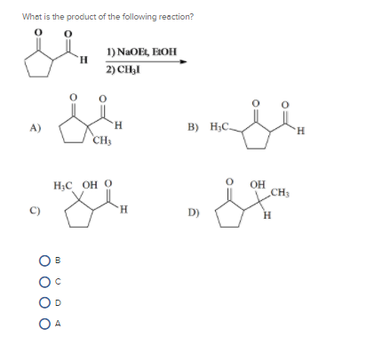 Solved What product would result from thls reaction? NaOEt | Chegg.com