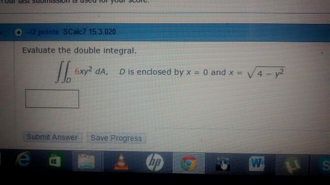 Solved Evaluate the double integral Double integral D 6xy^2 | Chegg.com