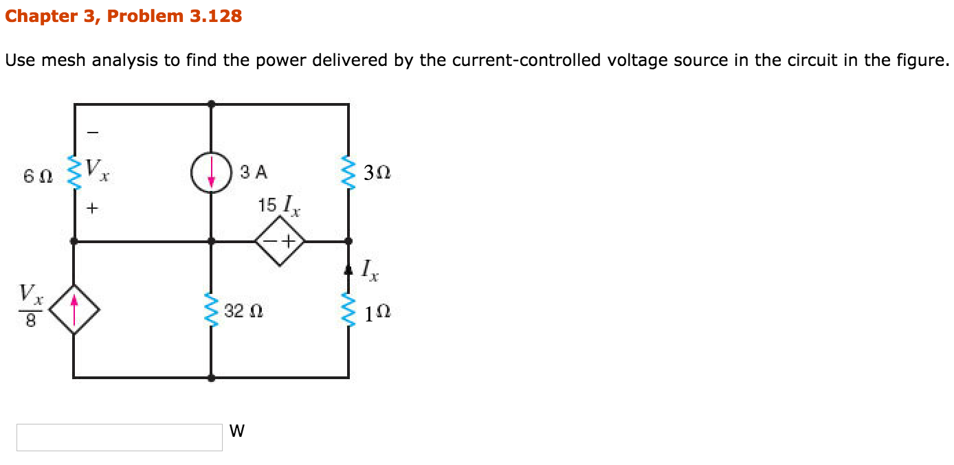 Solved Use mesh analysis to find the power delivered by the | Chegg.com