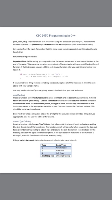 Solved CSC 2050 Programming in C++ Project 03: Library | Chegg.com