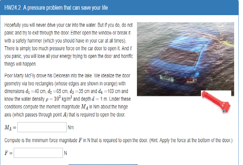 Solved HW242 A pressure problem that can save your life | Chegg.com