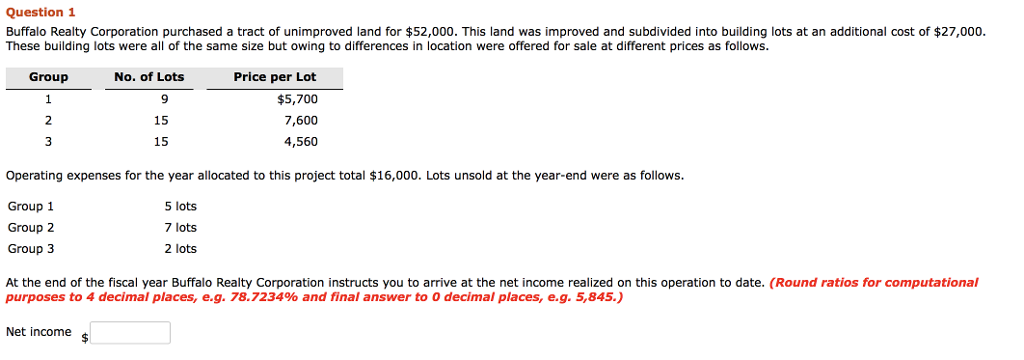 Solved Question 1 Buffalo Realty Corporation Purchased A Chegg solved-question-1-buffalo-realty-corporation-purchased-a-chegg