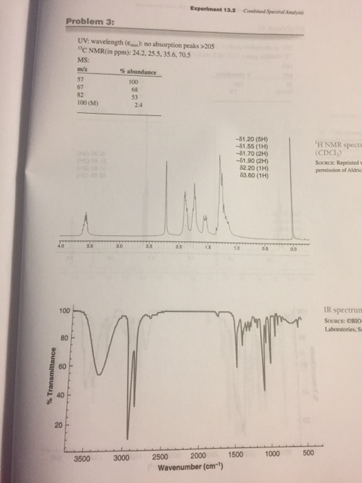 Solved Propose a structure or structures consistent with | Chegg.com