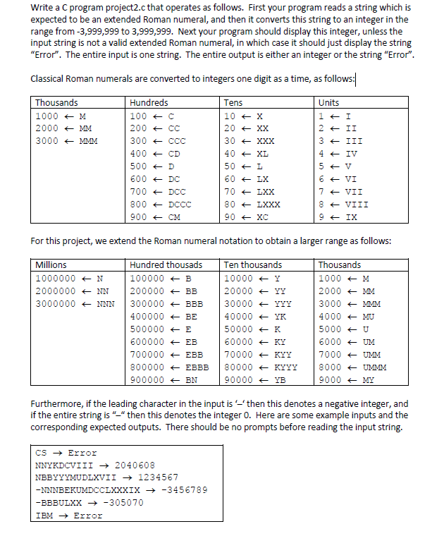 Solved Write a C program project2.c that operates as | Chegg.com