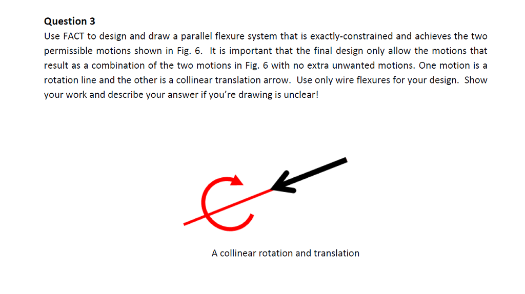 Solved Use FACT to design and draw a parallel flexure system | Chegg.com