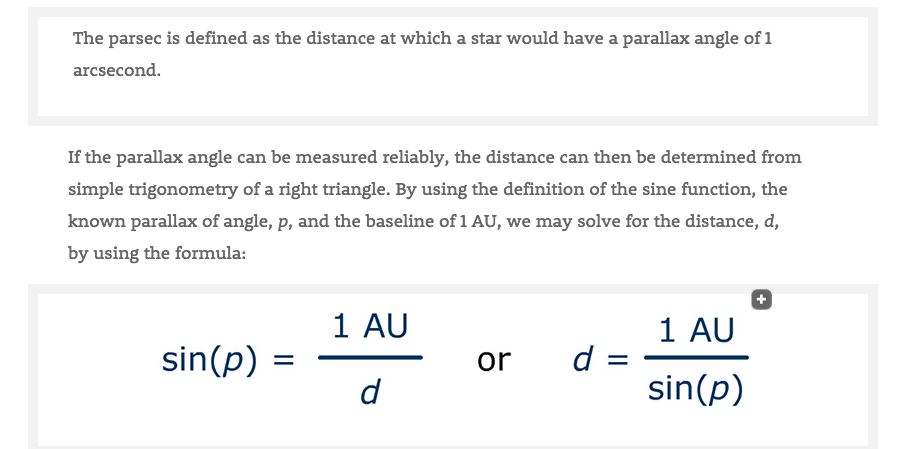 Solved 62d Parallax Trigonometry Parallax Exercise Due Today | Chegg.com
