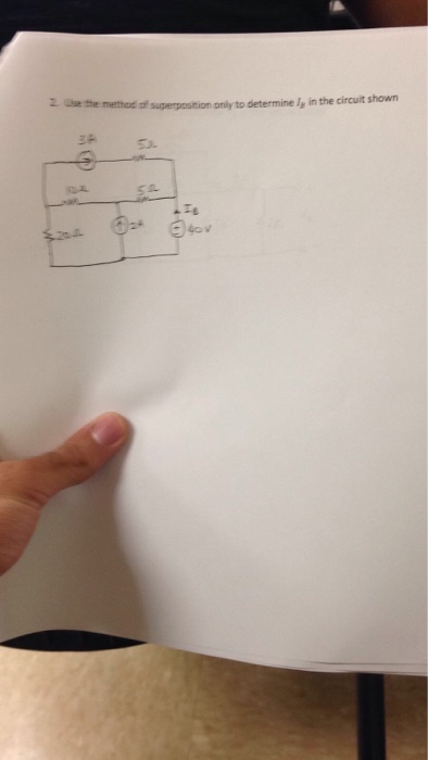 Solved Use the method of superposition only to determine I_0 | Chegg.com