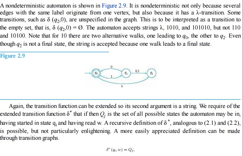 Solved In Figure 2.9, find S* (q0, 1011) and S* (q1, 01). | Chegg.com