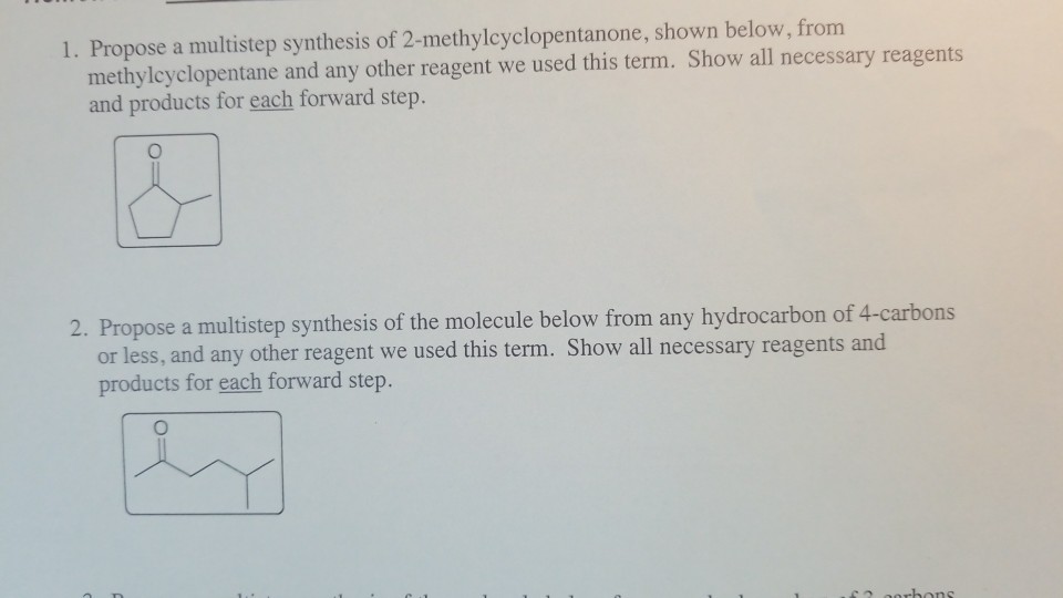 Solved 1. Propose a multistep synthesis of | Chegg.com