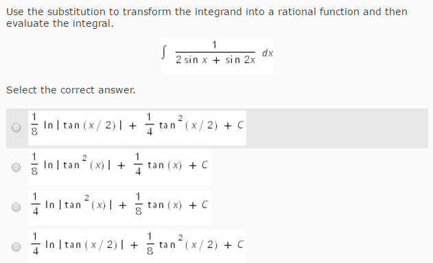Solved Use the substitution to transform the integrand into | Chegg.com