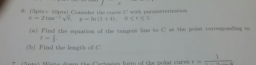 Solved Consider the curve C with parameterization x = 2 | Chegg.com Solved Consider the curve C with parameterization x = 2 | Chegg.com
